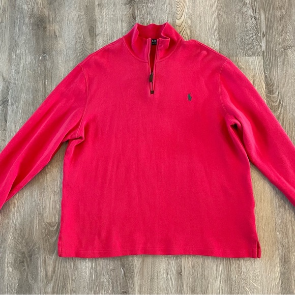 Polo Ralph Lauren | Sweaters | Polo Ralph Lauren Red Quarter Zip ...